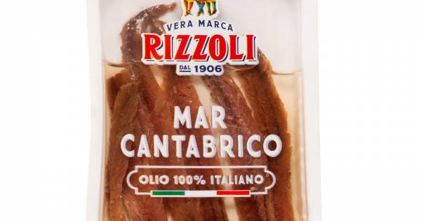 Rizzoli Anchovy fillets from the Cantabrian Sea in Italian Oil, 40g