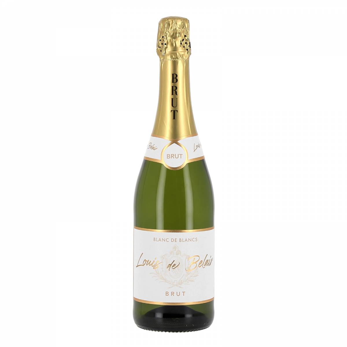 Louis de Belair Brut - Blanc de Blancs Sparkling White Wine, 750ml