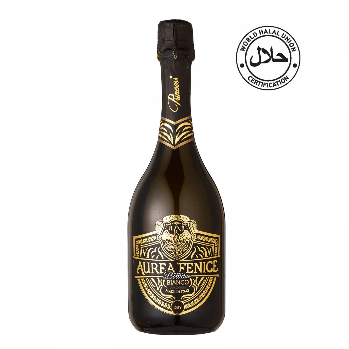 Aurea Fenice Princess 0.0 Bollicine Bianco Dry Sparkling, 750 ml